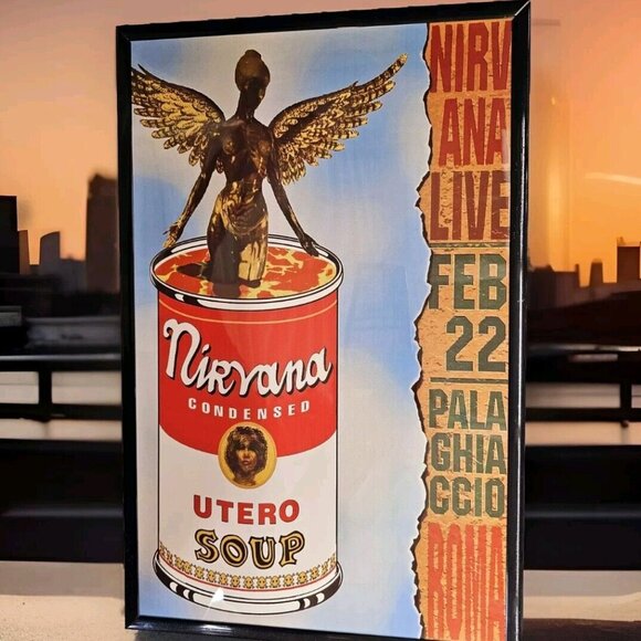 Art | Nirvana 1994 Rome Italy Concert Poster Unframed | Poshmark
